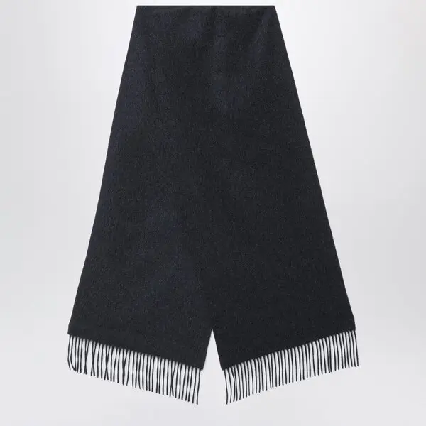 Destin Dark Wool Scarf - Grey