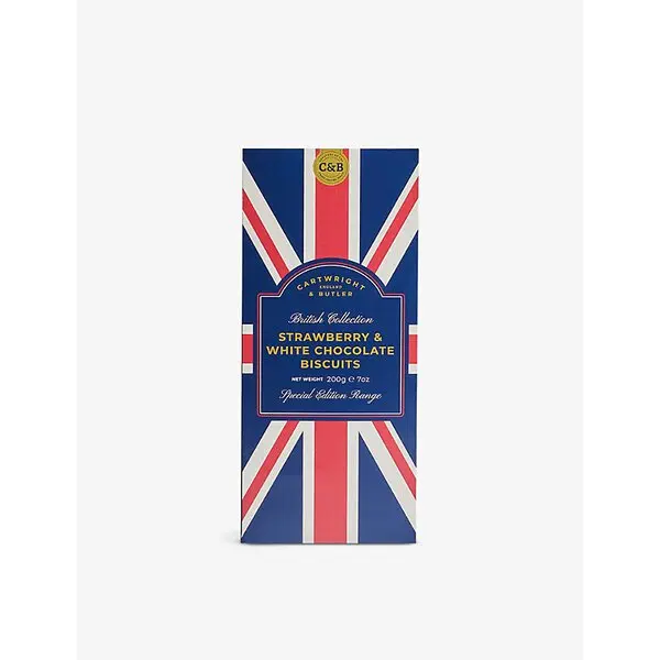 CARTWRIGHT & BUTLER Strawberry And White Chocolate Biscuits 200g