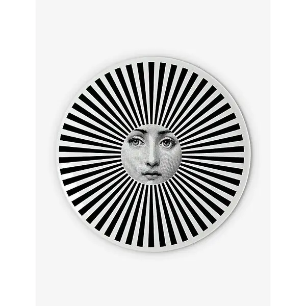 FORNASETTI Themes And Variations Round Porcelain Wall Plate 26cm