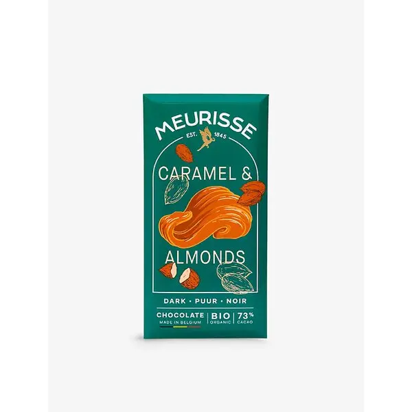 MEURISSE Almond And Caramel Dark Chocolate Tablet 100g