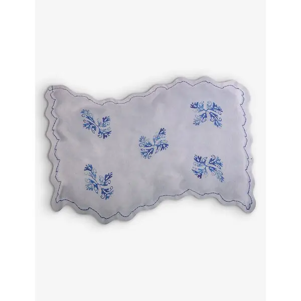 SELETTI Acid Flower C Embroidered-design Cork Table Mat 50.5cm