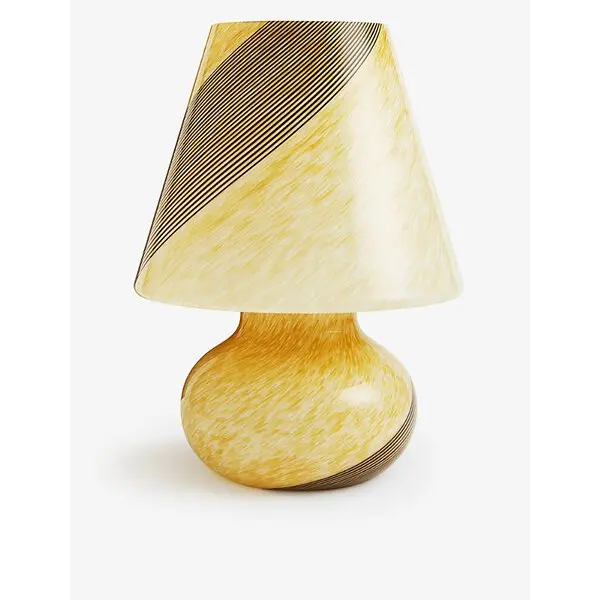 SOHO HOME Lucio Striped Glass Table Lamp 39cm