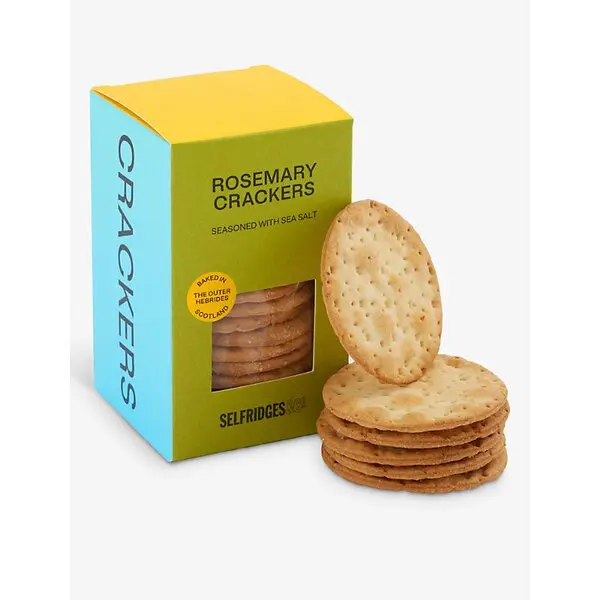 SELFRIDGES SELECTION Rosemary And Sea Salt Crackers 150g