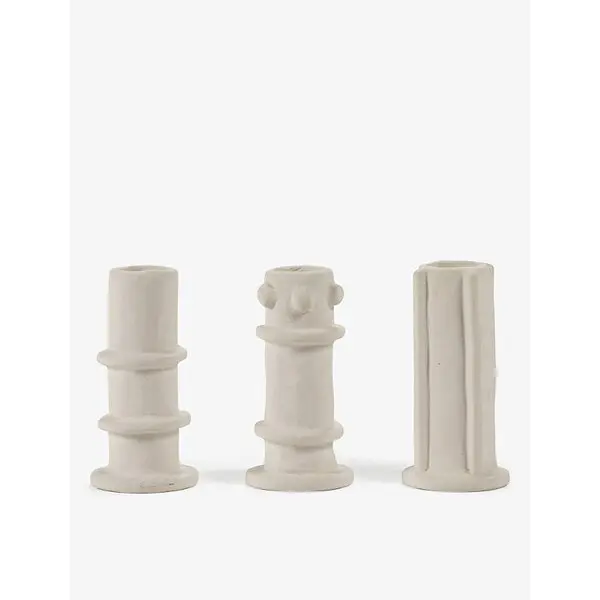 SERAX 03 Molly Stoneware Candle Holders Set Of Three