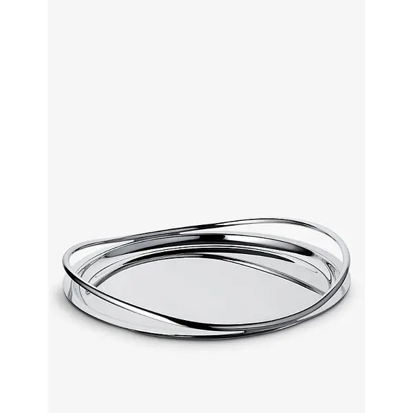 Christofle Vertigo Round Silver-plated Tray 39cm - One-color
