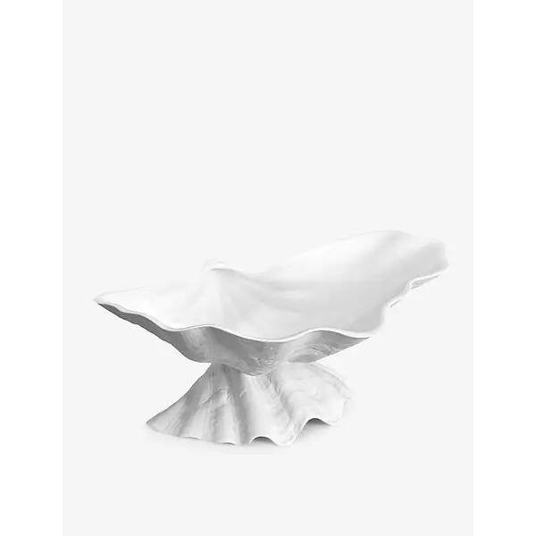 L'Objet Neptune Medium Shell Porcelain Bowl 19cm - One-color