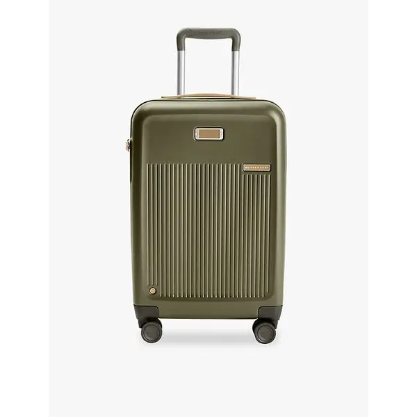 Briggs & Riley Sympatico Essential Four-wheel Expandable Shell Cabin Suitcase 56cm - Olive