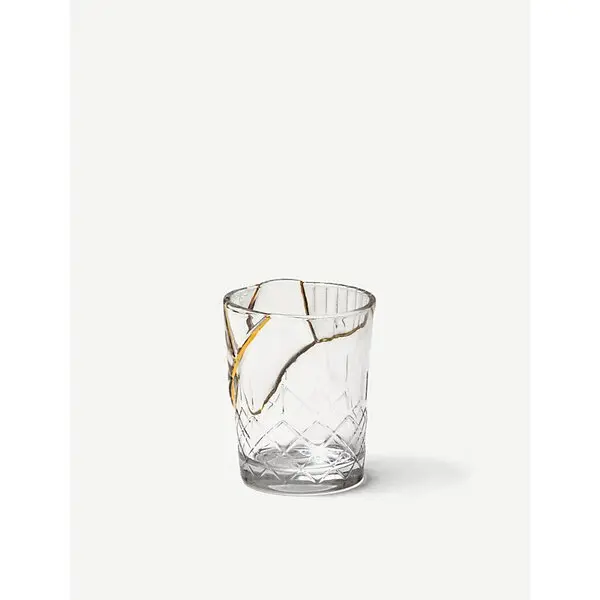 SELETTI Kintsugi Glass And Gold Tumbler - None