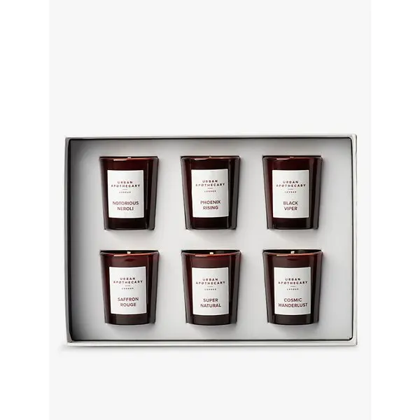URBAN APOTHECARY Ruby Scented Candle Collection 6 X 35g
