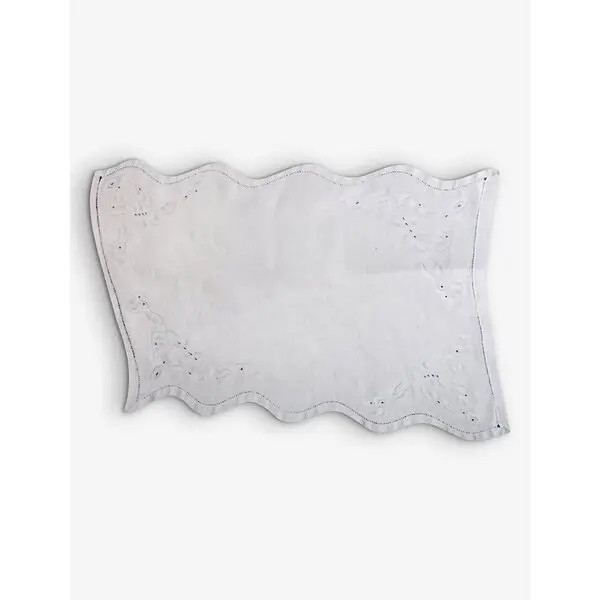 SELETTI Acid Flower F Embroidered-design Cork Table Mat 51cm