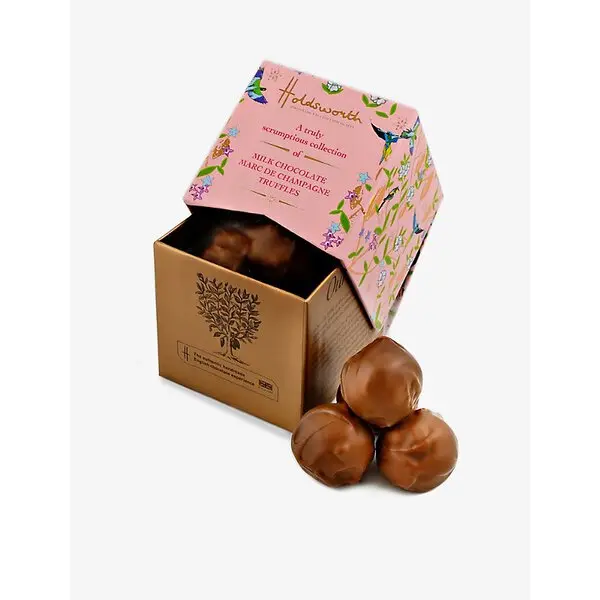 HOLDSWORTH Truly Scrumptious Milk Chocolate Marc De Champagne Truffles 55g