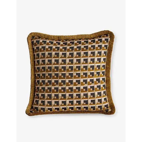 SOHO HOME Brixham Geometric-design Woven Cushion 50cm X 50cm