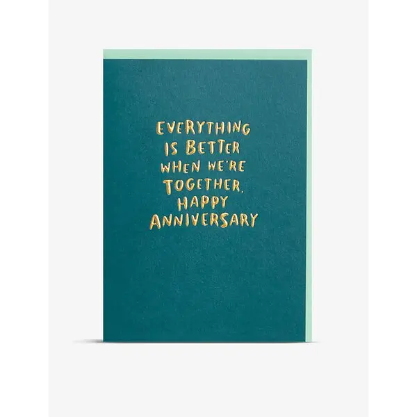 RASPBERRY BLOSSOM Happy Anniversary Greetings Card 11cm X 15.5cm
