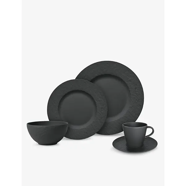VILLEROY & BOCH Manufacture Rock Porcelain Breakfast Set Of 20