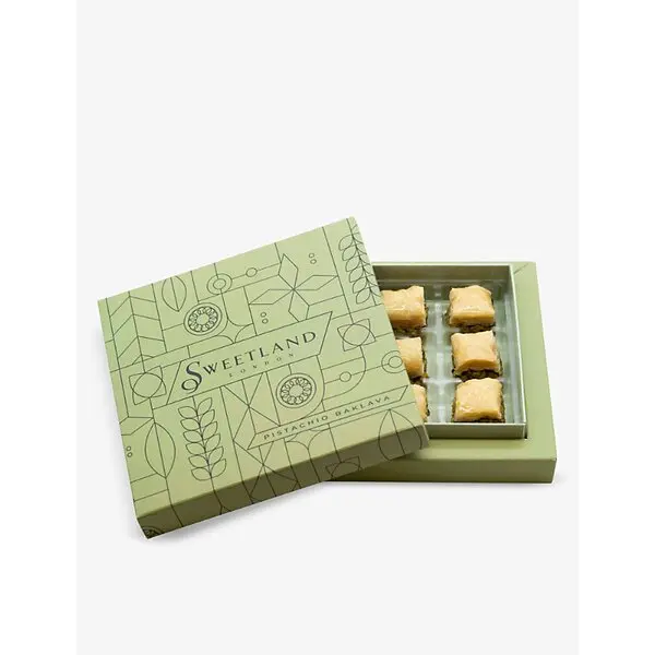 SWEETLAND London Bitesize Pistachio Baklava Tray 125g