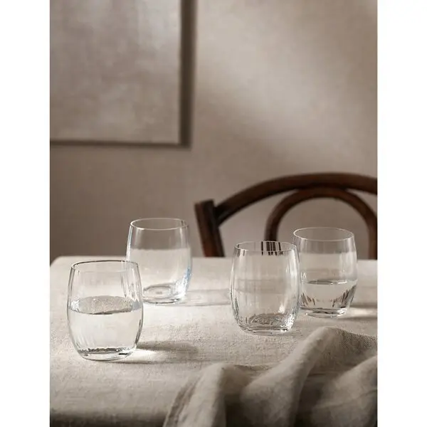 THE WHITE COMPANY Skye Optic Tumbler Glasses Set Of Four