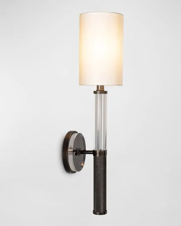 PORT 68 Reynolds Sconce - Bronze/clear