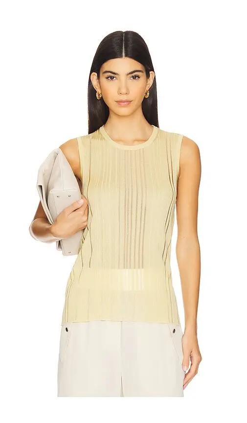 Helmut Lang Open Back Top - Butter