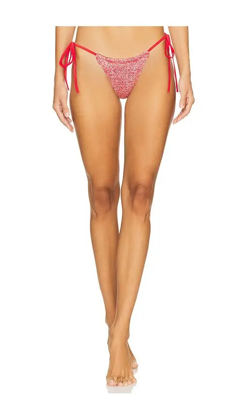 ASTA RESORT Lio Bikini Bottom - Raspberry Sequin