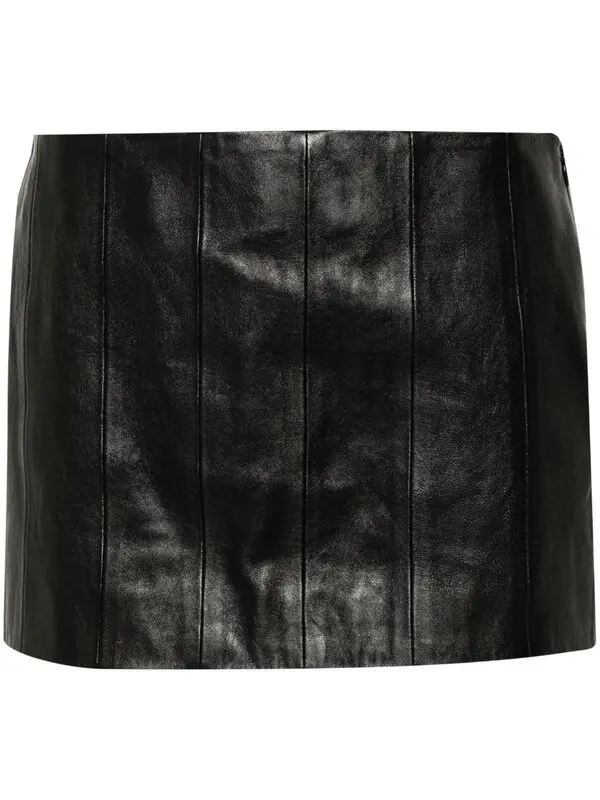 Khaite The Meelar Mini Skirt - Black
