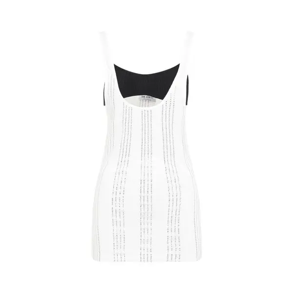 Attico Flat Ribbed Jersey Tank Top