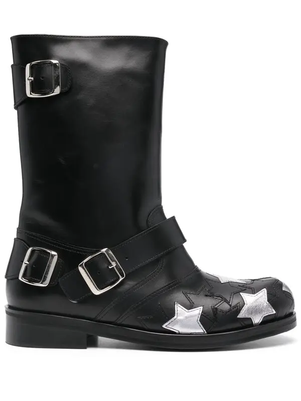 STEFAN COOKE Star Biker Boots