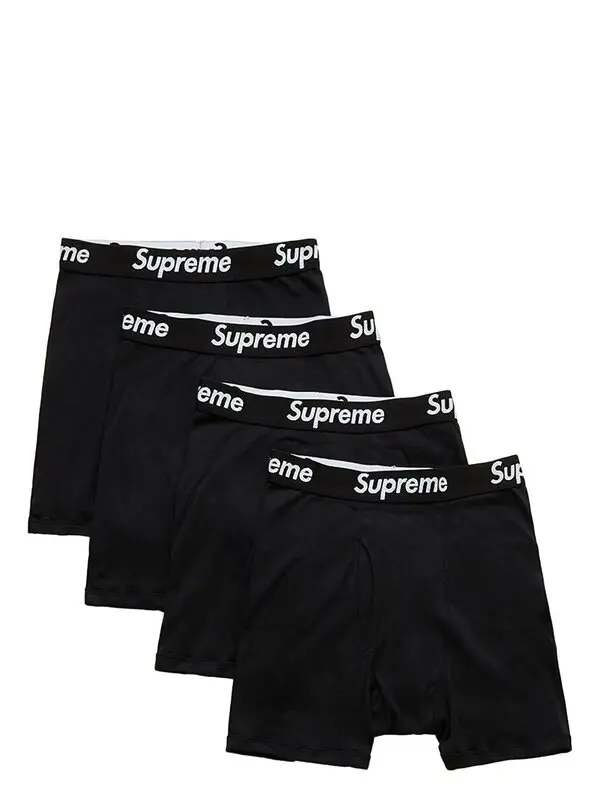 Supreme X Hanes Tagless Boxer Briefs - Black