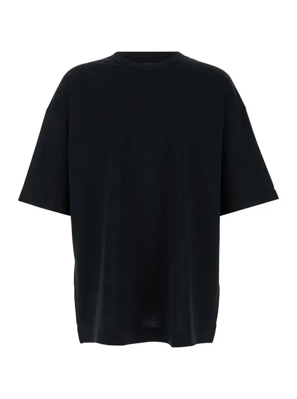 JUUN.J Oversize T-shirt With Rear Graphic Print In Cotton