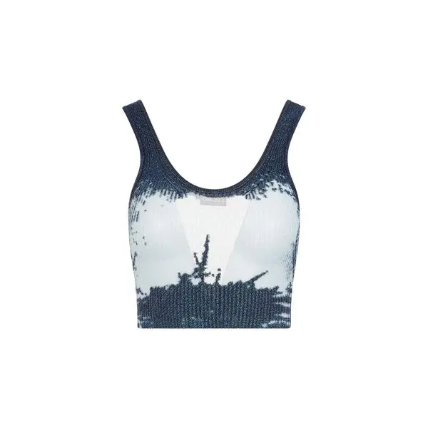Diesel Devoré Metallic Knit Top