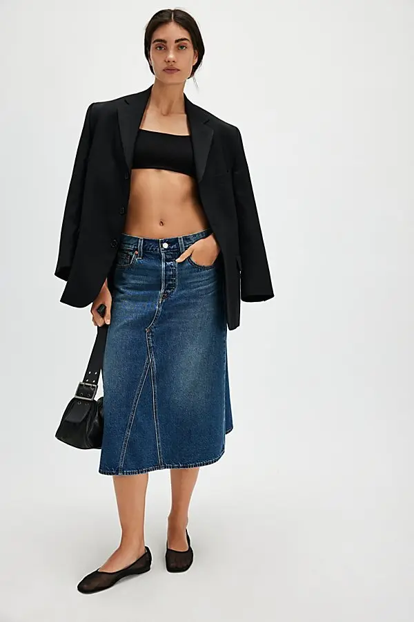 Denim Maxi Skirt Levis Denim Skirt Nordstrom Denim Maxi Skirt
