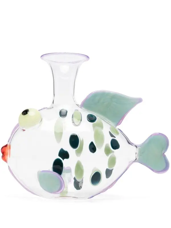 MASSIMO LUNARDON Dotfish Glass Decanter - Multicolour