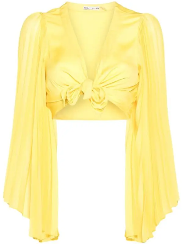 Alice + Olivia Rochelle Cropped Top