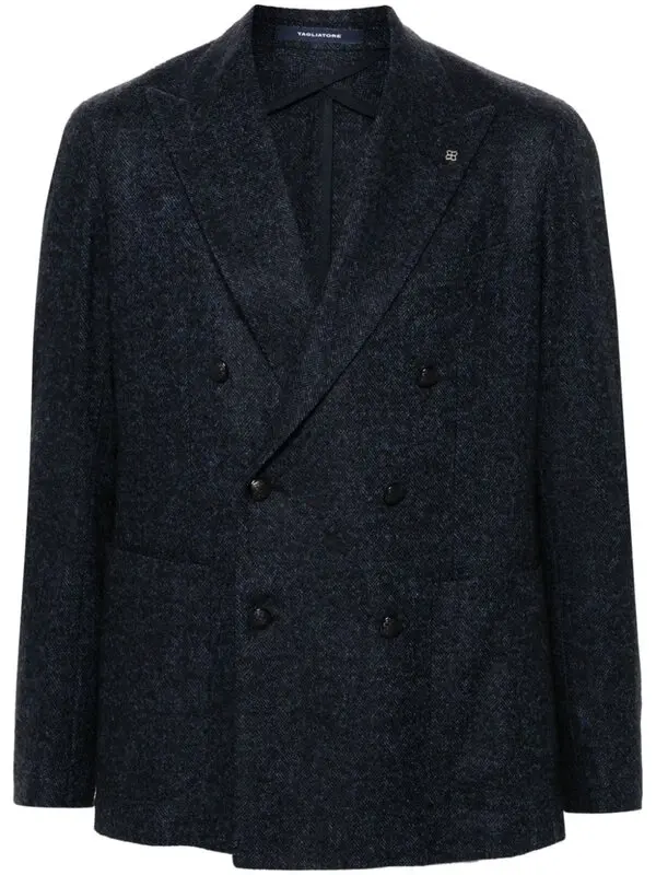 Tagliatore Herringbone Double-breasted Blazer