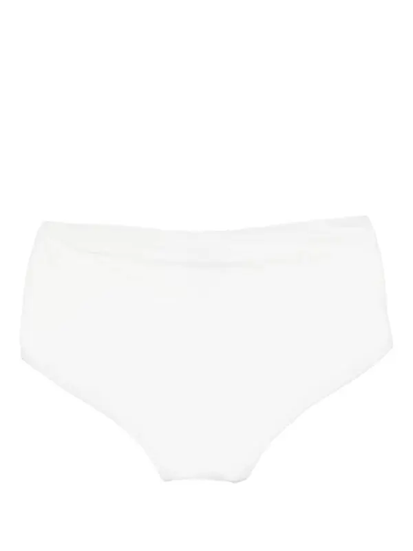 Christopher Esber Orbit Ruched Bikini Bottom - White