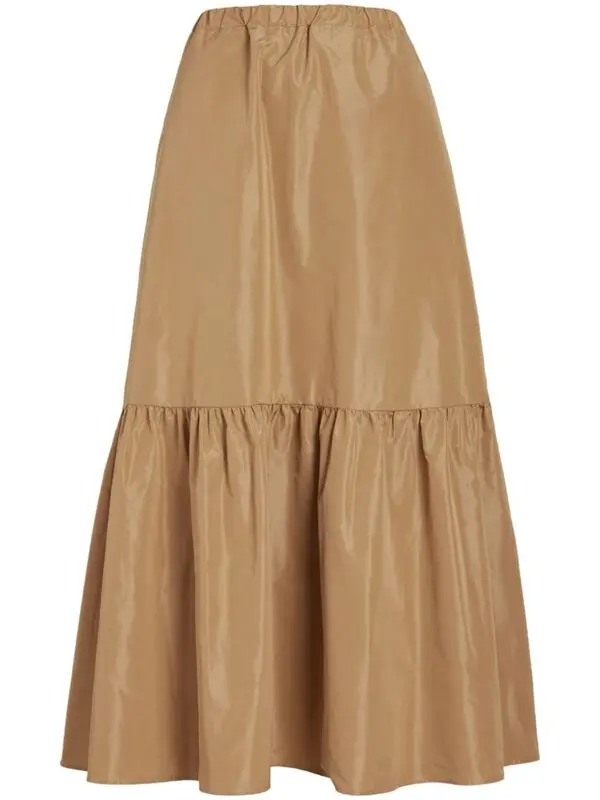 Patou Ruffled Maxi Skirt