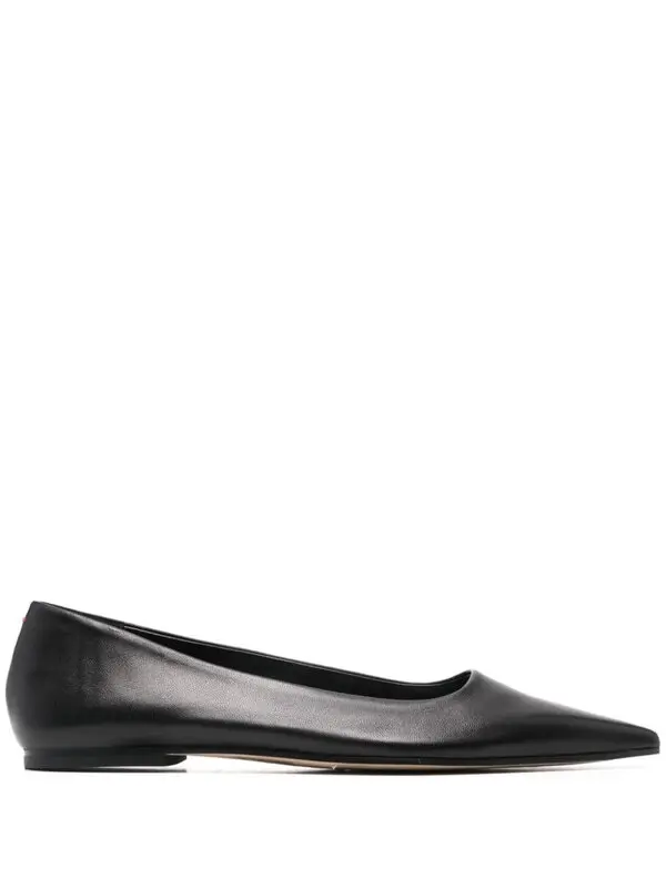 AeydĒ Cassy Leather Ballet Flats - Black