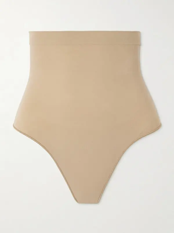 SKIMS Seamless Sculpt High-waisted Thong - Neutrals