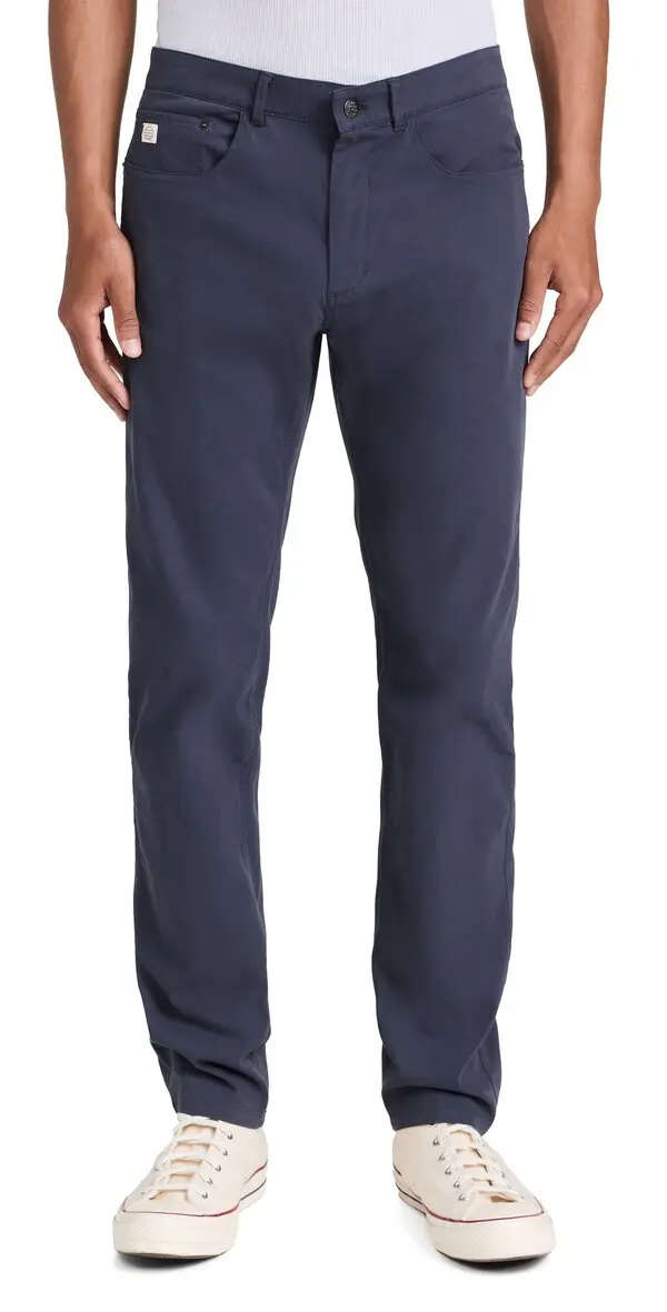 Marine Layer Breeze Slim Straight 5-pocket Pant - India Ink