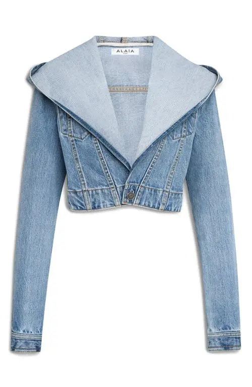 Alaïa Hooded Denim Jacket