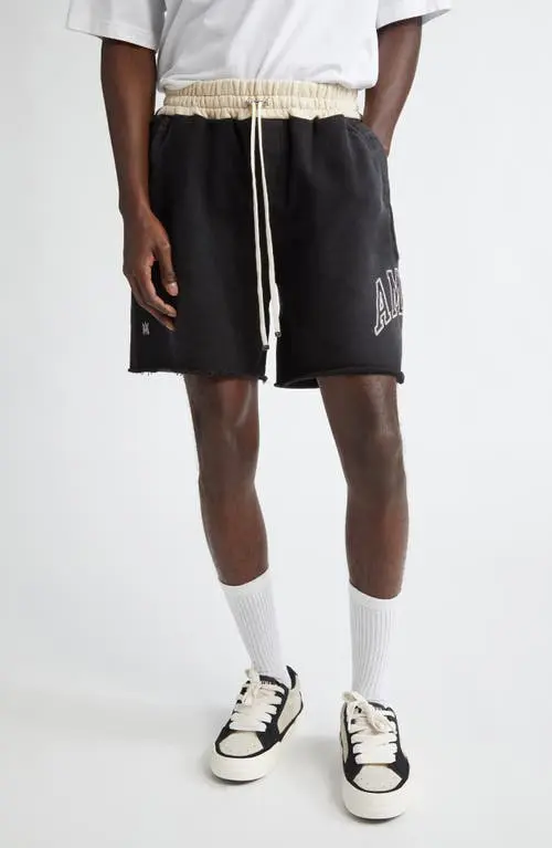 Amiri Collegiate Cotton Fleece Shorts