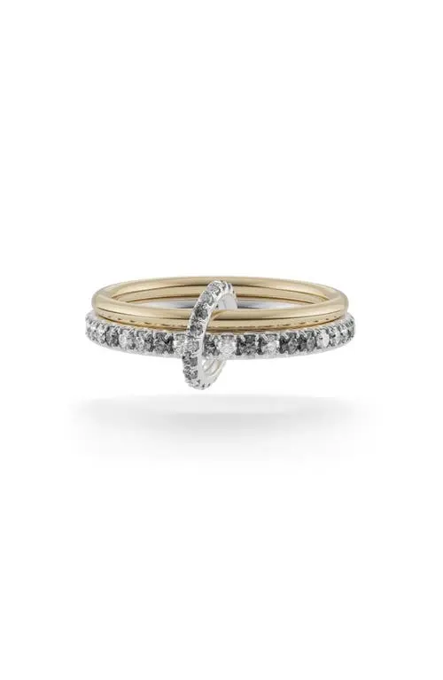 SPINELLI KILCOLLIN Astrid Gris Diamond Stack Ring - Silver