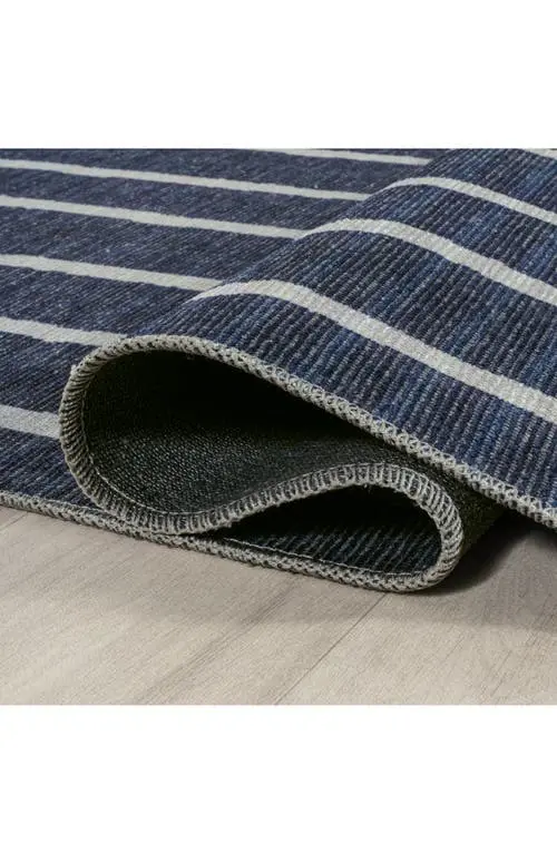 JONATHAN Y Rand Distressed Ticking Stripe Machine-washable Area Rug