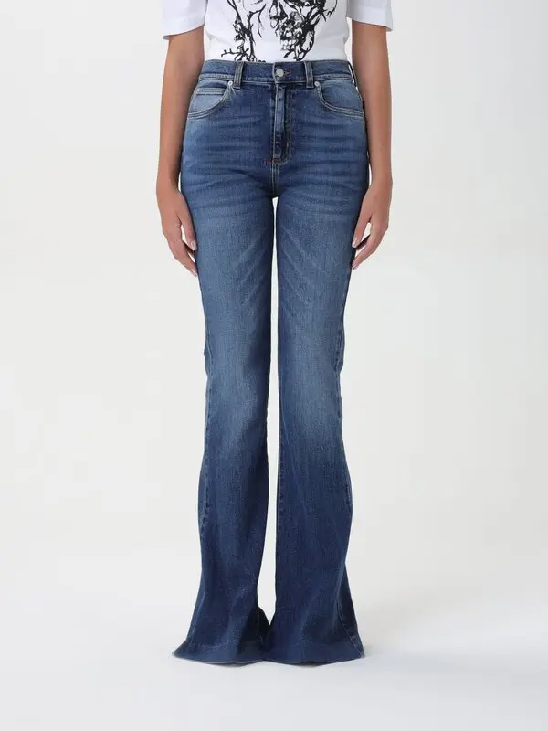 Alexander Mcqueen Flare Jeans In Denim 45% Off Editorialist