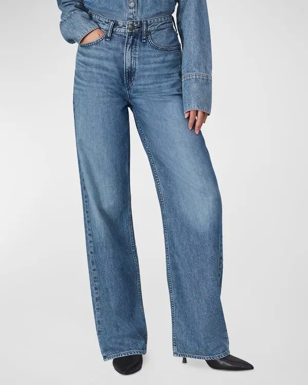 Rag & Bone Featherweight Logan Wide-leg Jeans - River
