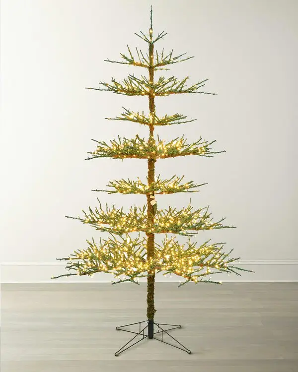 WINWARD HOME Twig Pine Pre-lit Christmas Tree, 7.5