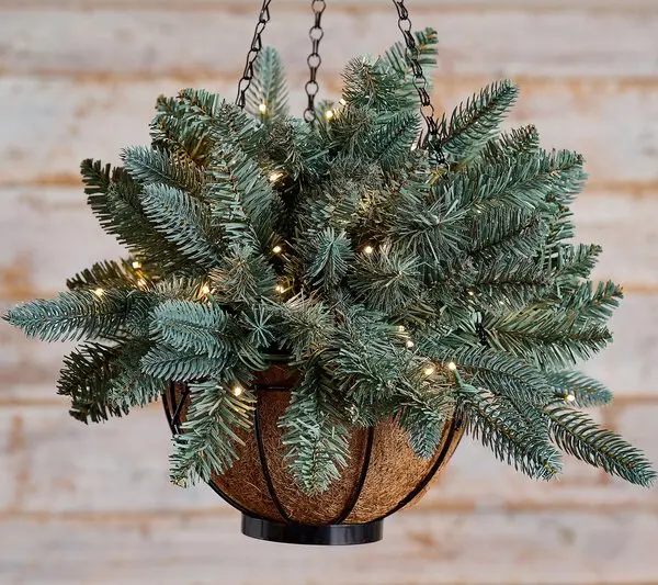 BETHLEHEM LIGHTS 18' Hanging Basket With 3-in-1 Micro Leds