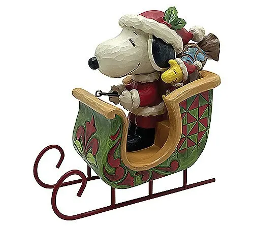 JIM SHORE Peanuts Snoopy & Woodstock In Slei Gh