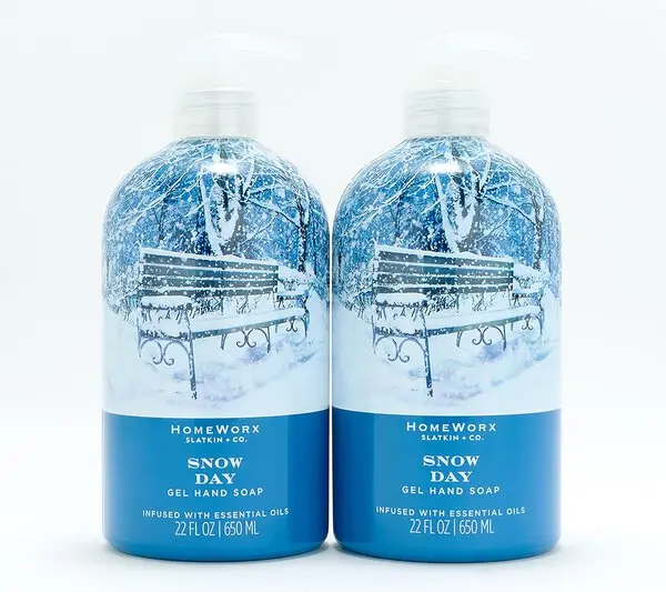 HOMEWORX BY SLATKIN + CO. As Is S/2 22oz.snowday Soaps