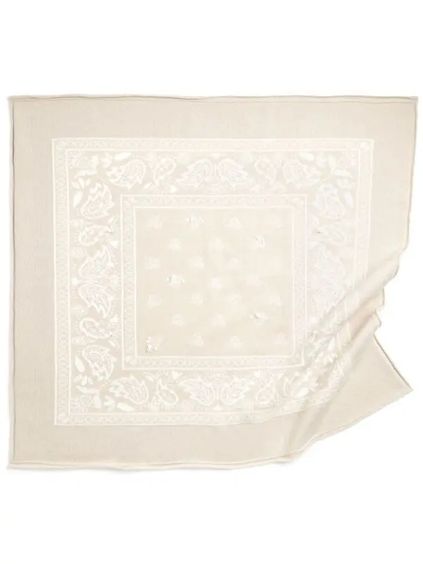 BARRIE Bandana-print Scarf - Neutrals