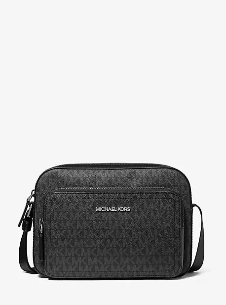 Michael Kors Cooper Signature Logo Utility Crossbody Bag - Black